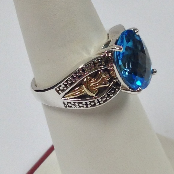 SHEY COUTURE | Jewelry | Natural Blue Topaz Ring 925 Sterling Silver | Poshmark